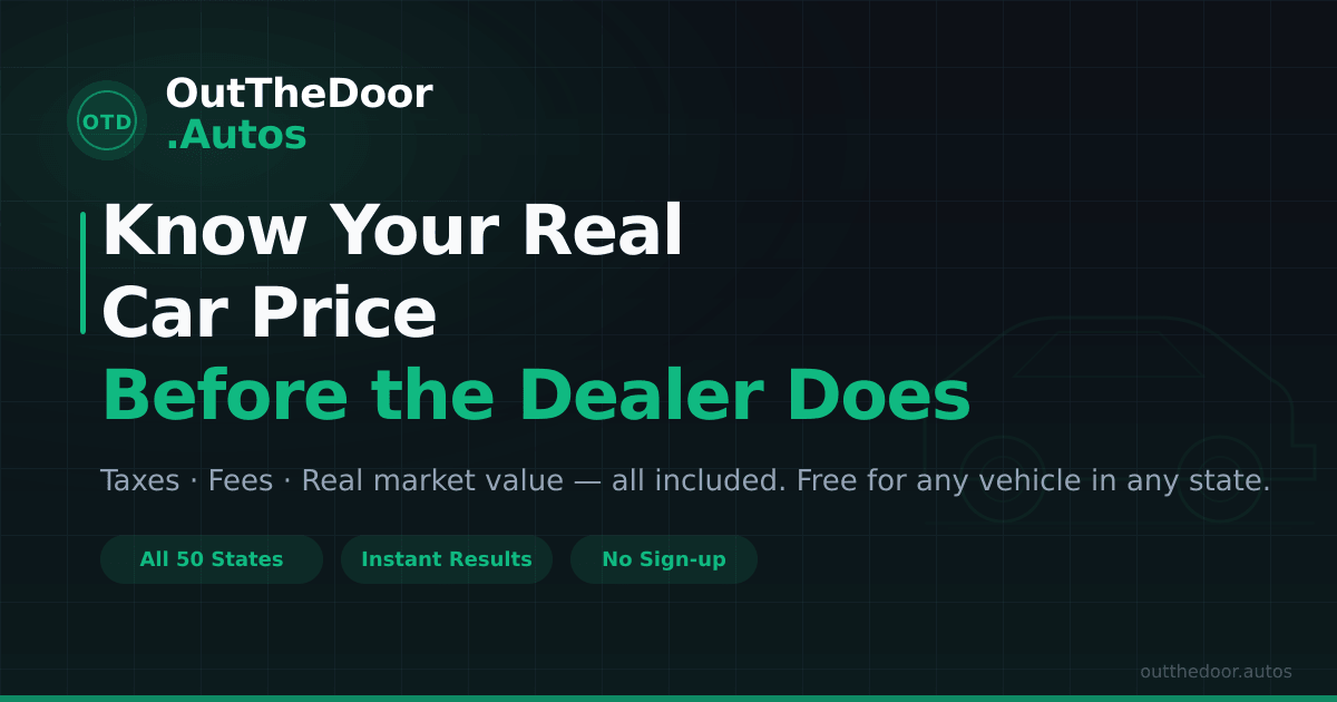 OTD Calculator: Real Out-the-Door Car Price for All 50 States ...
